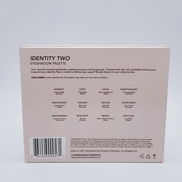 Persona | Makeup | Persona Identity Two Eyeshadow Palette | Poshmark